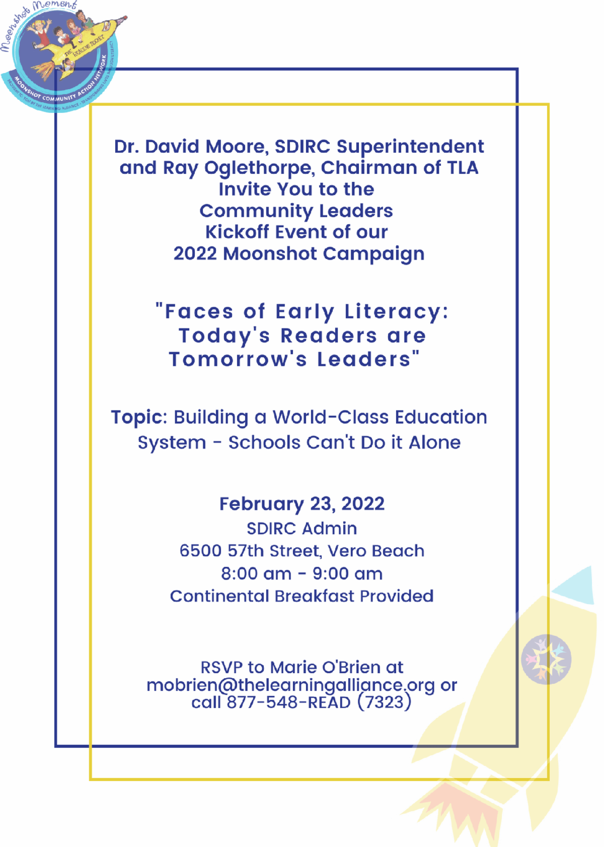 You Are Invited to the 2022 Moonshot Campaign Kickoff February 23, 2022 ...